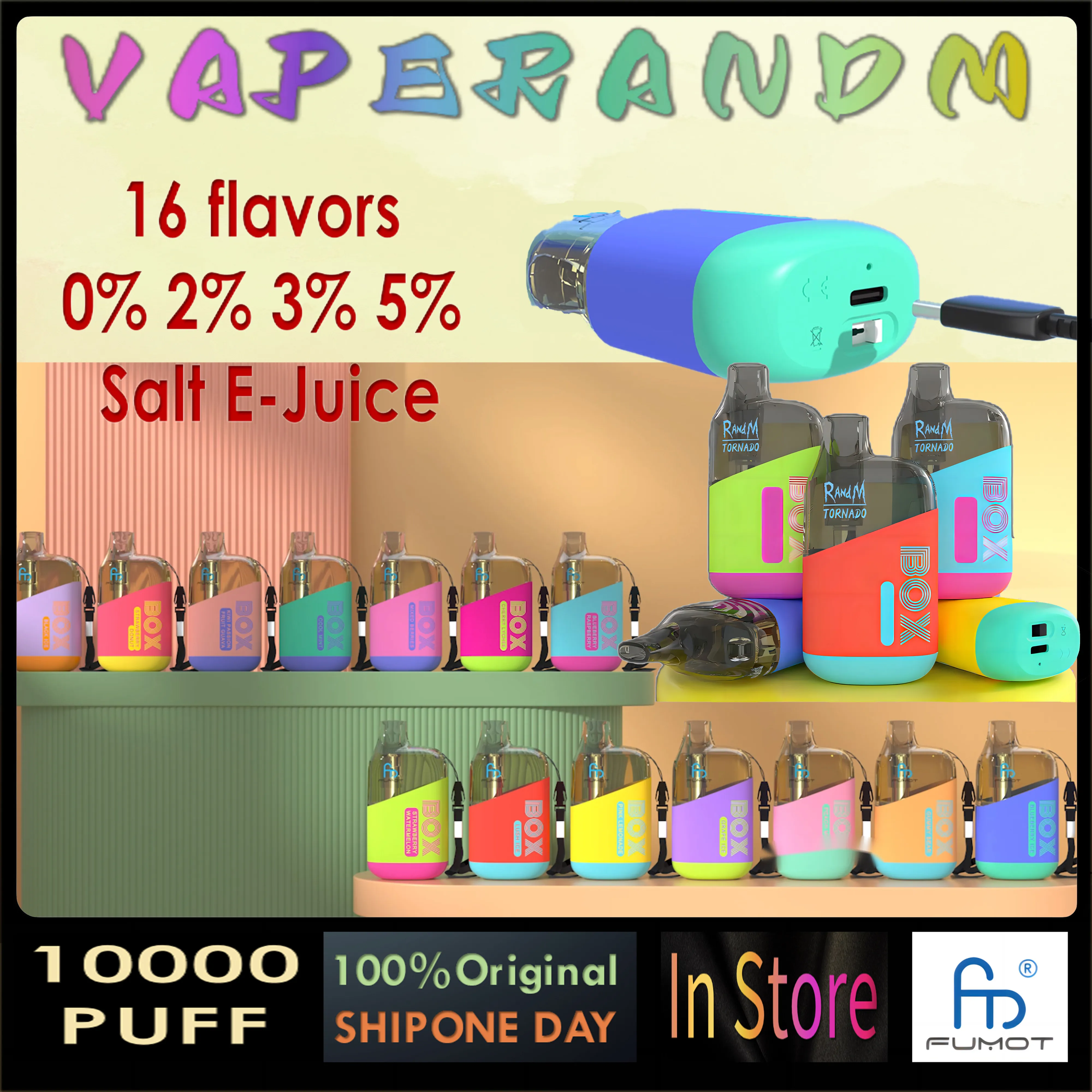 Original Randm Box 10000 Puff Puffs 10K Einwegartikel Vapes Pen ...
