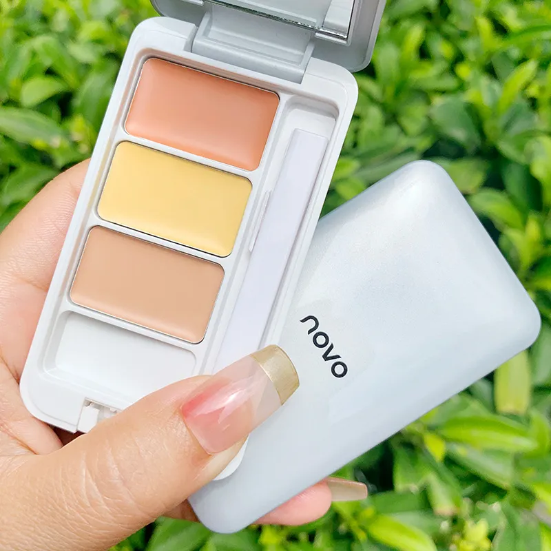 DHgate.com:Three-Color Concealer Palette - Waterproof, Sweatproof, Long ...