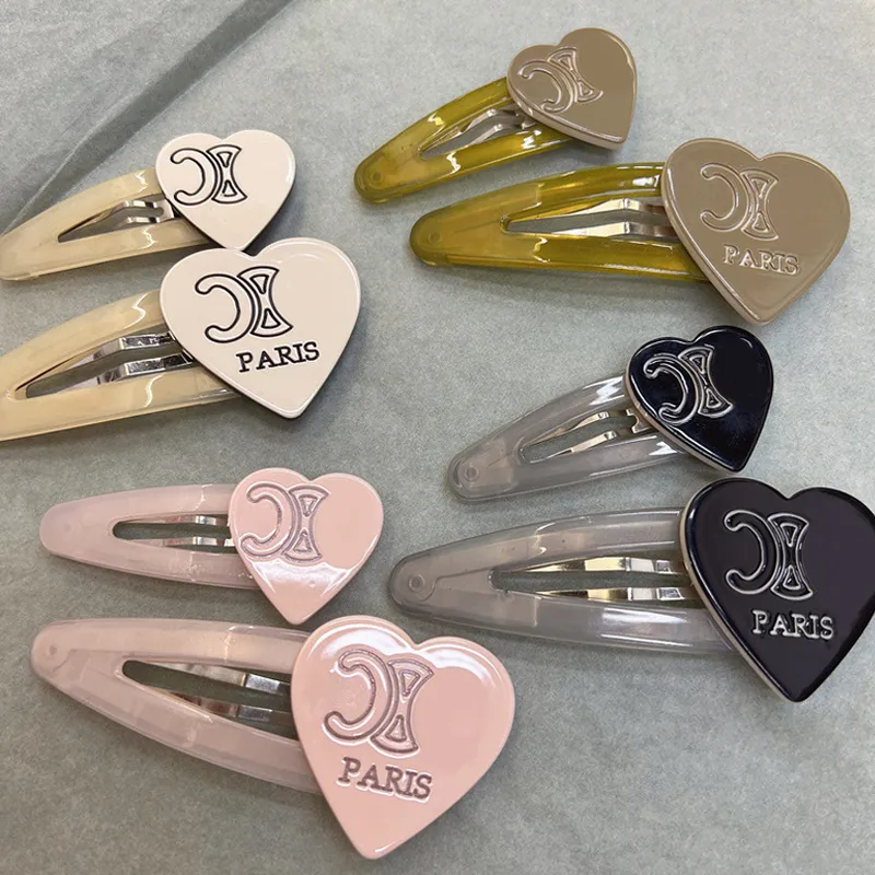 Cute Clips For Hair: Heart Letter Hair Barrettes, Fashionable Hair ...