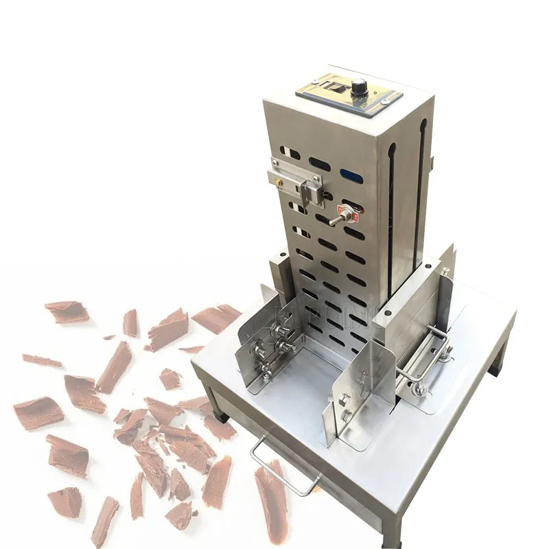Automatic Chocolate Block Cutter Slicer Scraper Rollers Chips Chocolate ...