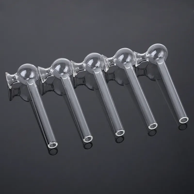 Clear Pyrex Glass Oil Burner Pipes Mini Small Handpipe Oil Nail Pipe 11 ...