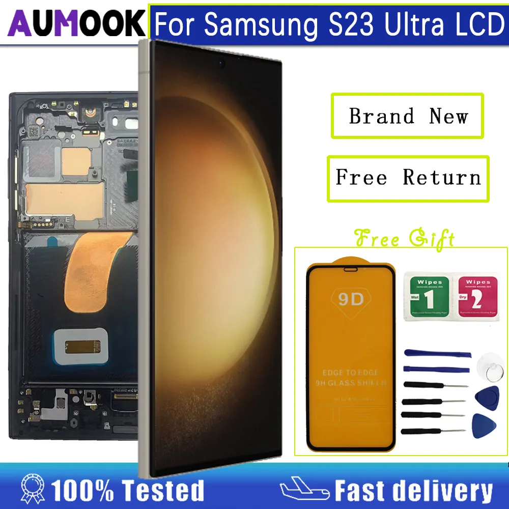 Samsung Galaxy S23 Ultra LCD Oled Touch Screen Digitizer Assembly 100% ...