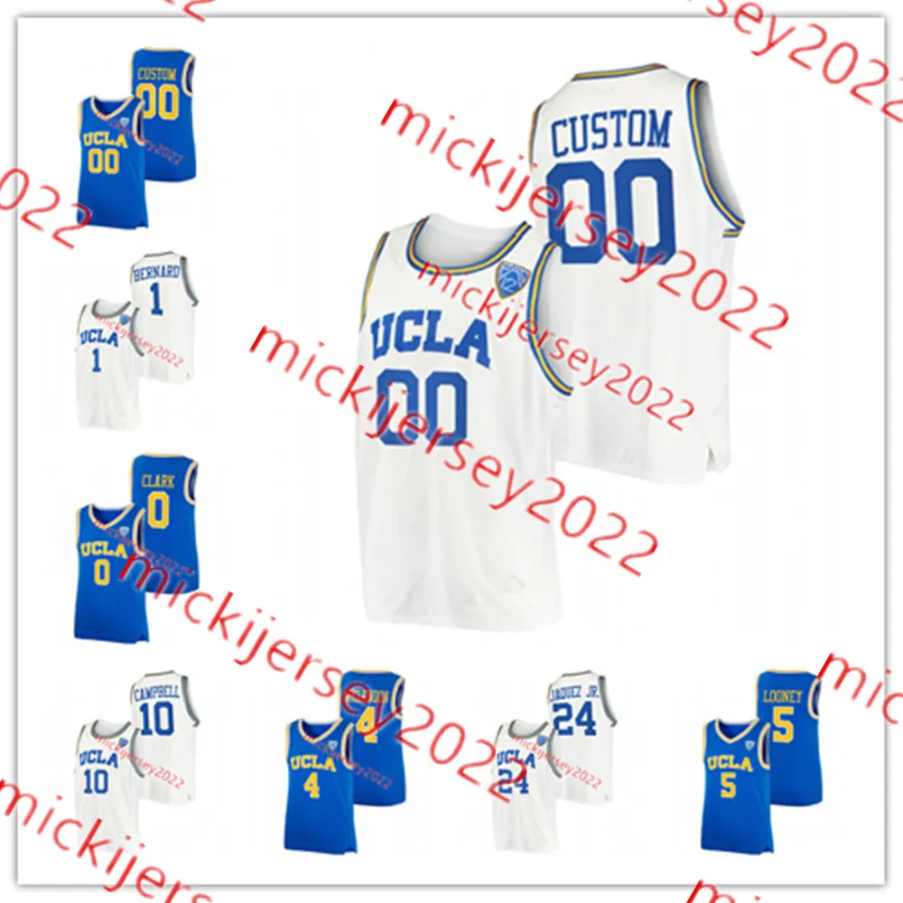 Custom Stitched UCLA Bruins Alleson Basketball Uniforms Featuring Zach ...