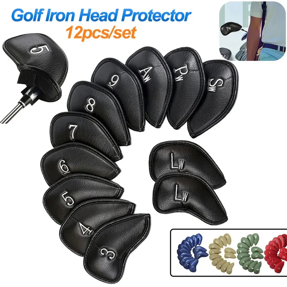 DHgate.com:12-Piece Waterproof Digital Pattern PU Leather Golf Club ...