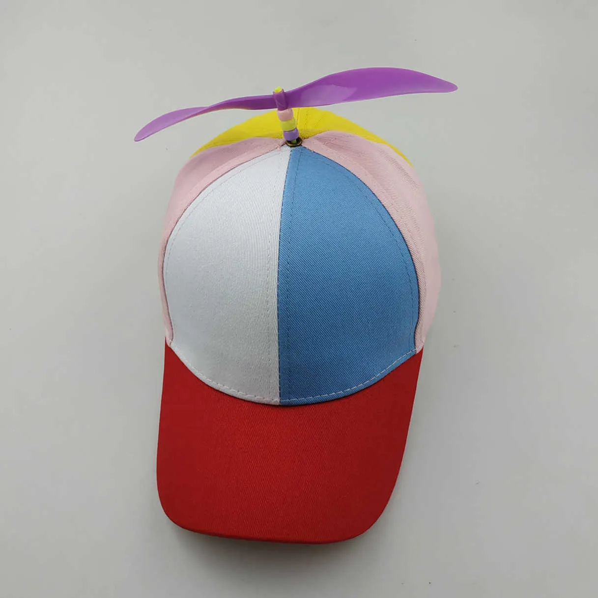 Colorful Helmet Decoration MRLESS 2pcs Detachable Rainbow Hat Propeller ...