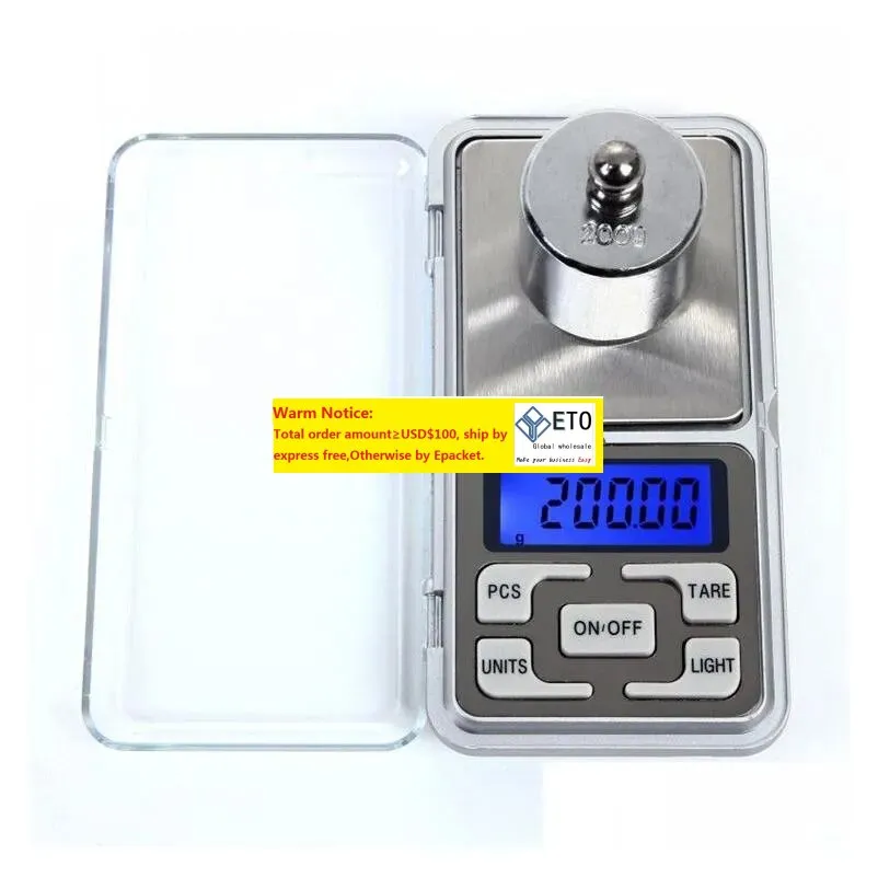 DHgate.com:Precision Digital Pocket Scales for Jewelry, Cooking, Lab - 100g/200g/500g Capacity ...