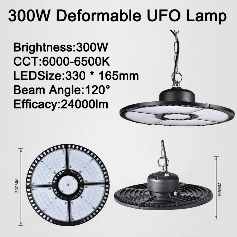 Ultra Thin LED High Efficiency Warehouse Lighting Light 300W/200W UFO ...