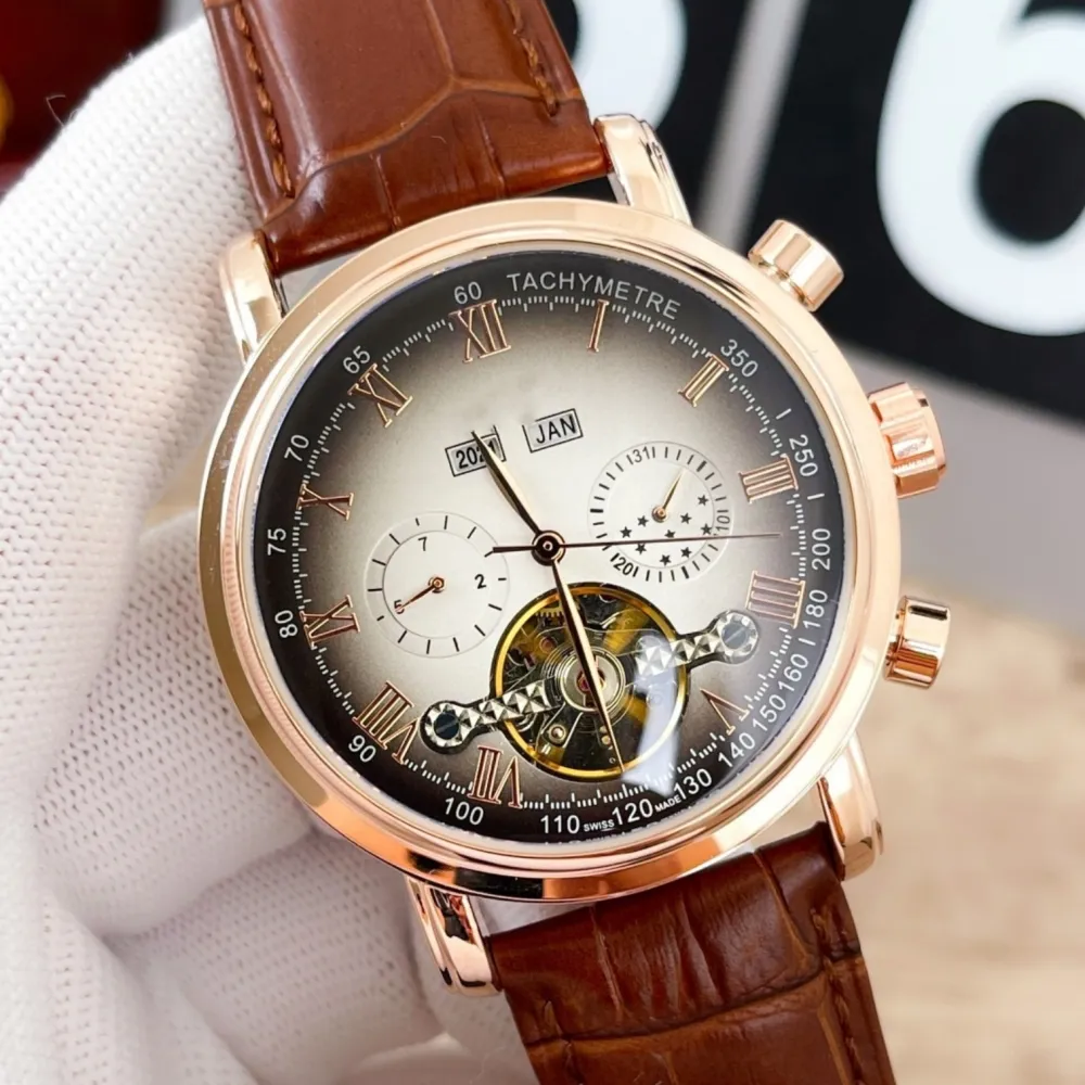 Large Flywheel Automatic Mens Watch With Stainless Steel Strap ...