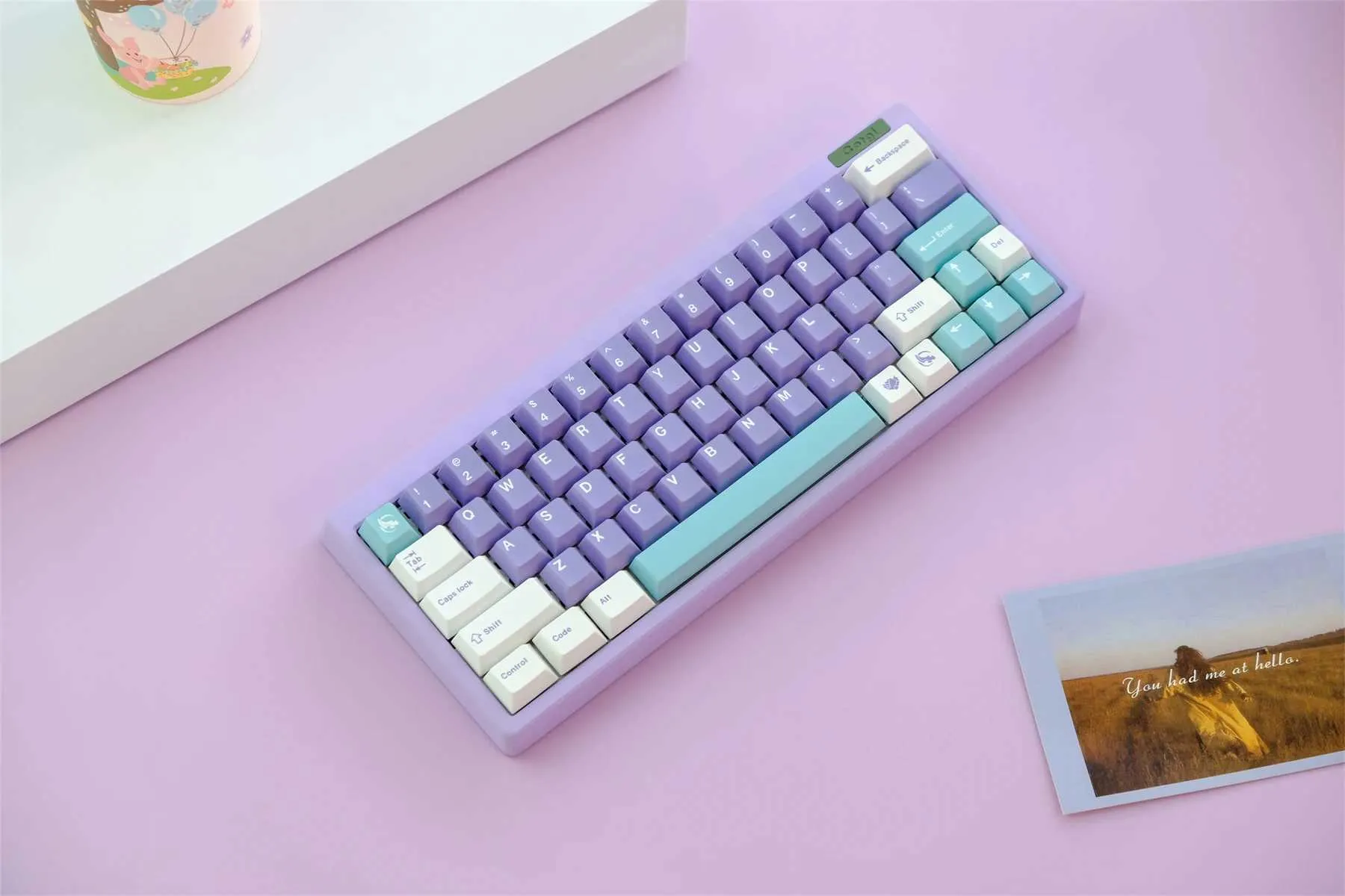 Mulan PBT Keycaps With Dye Sublimation Cherry Profile For MX Mechanical ...