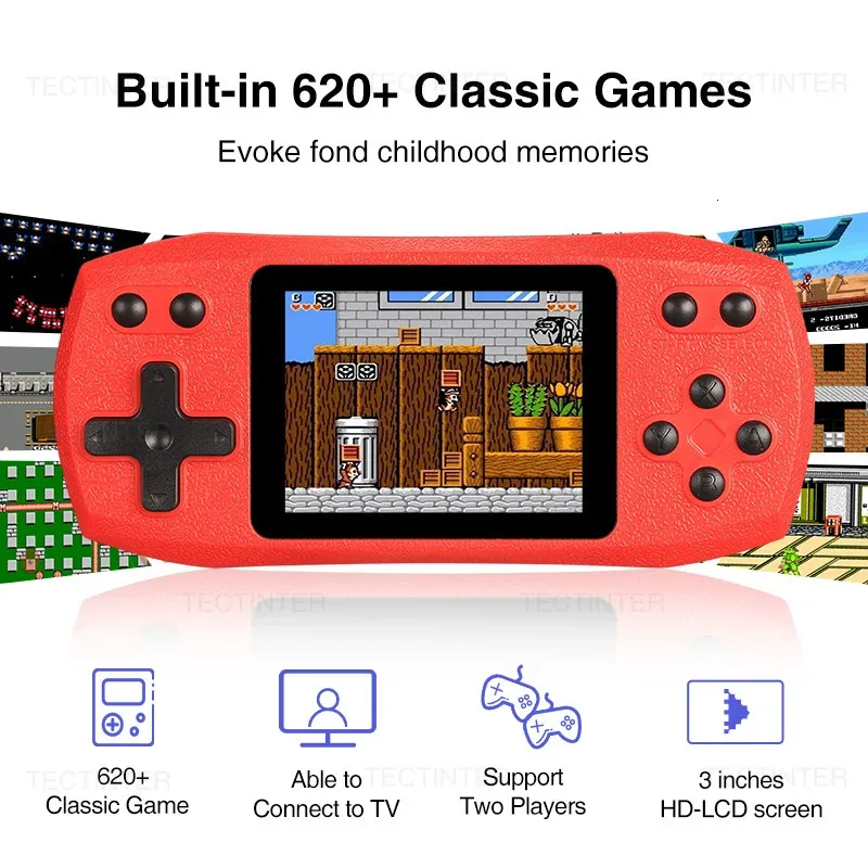 Retro Portable Best Handheld Game Console With 620 Classic Games 30 Inch Screen Rechargeable Battery And AV Output From Tie04 8.52 DHgate.Com