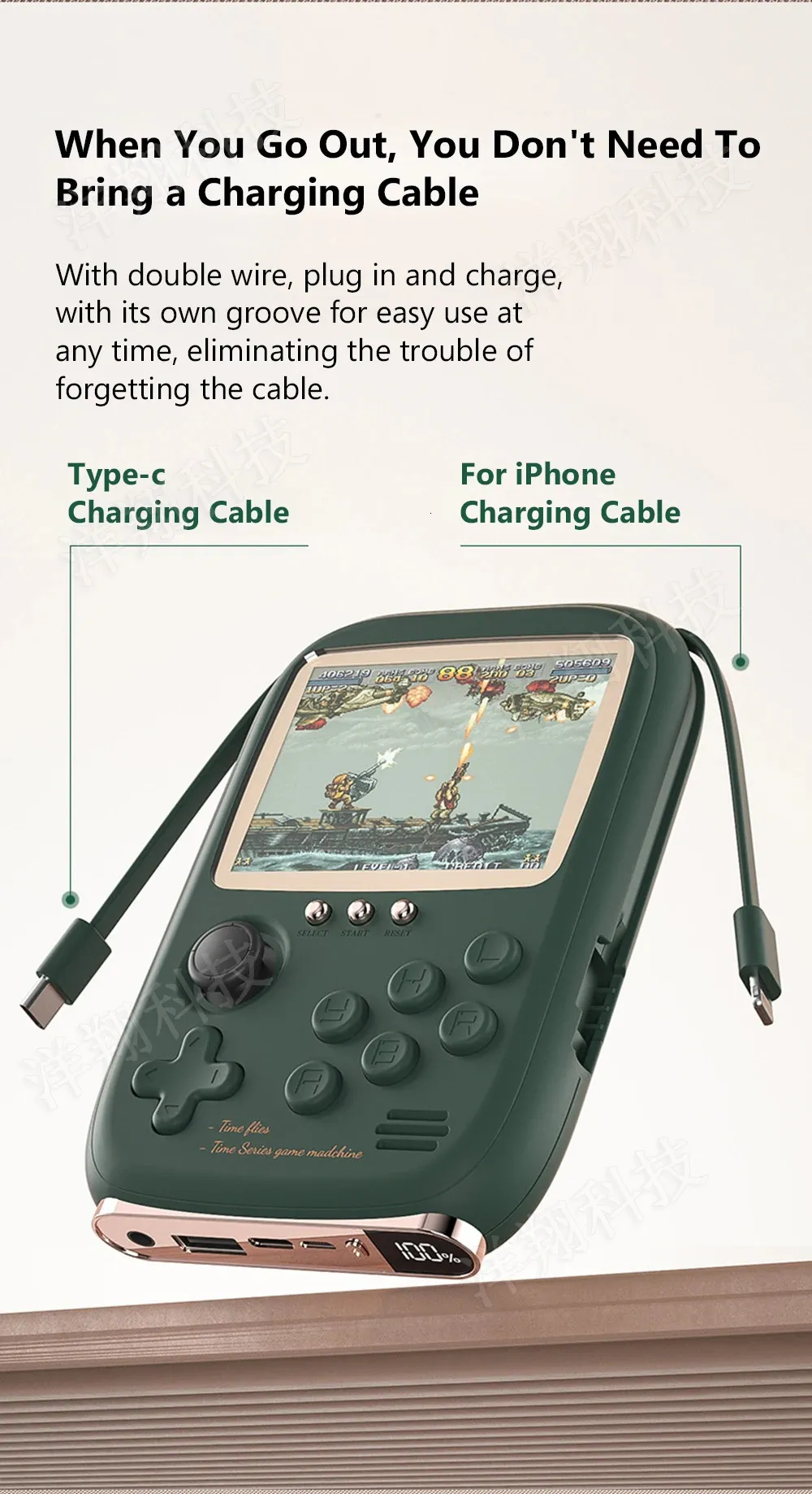 Portable Retro Handheld Gameboy Console With 10000 Games, 6000mAh ...