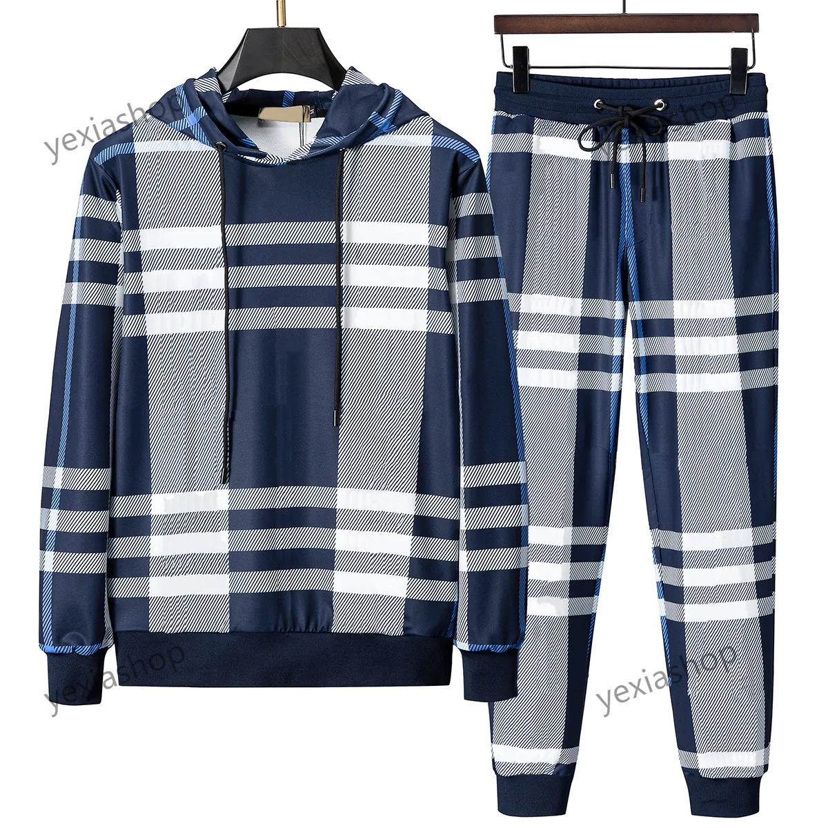 High End Unisex Designer Tracksuit Set Zippered Hoodie And Pants ...