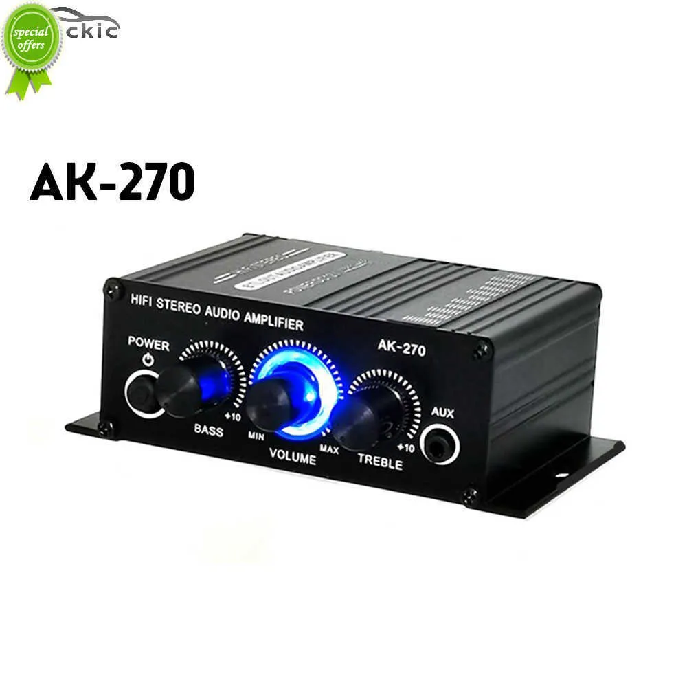Car Sound Power Amplifier Portable 200W Dual Channel HiFi Stereo ...