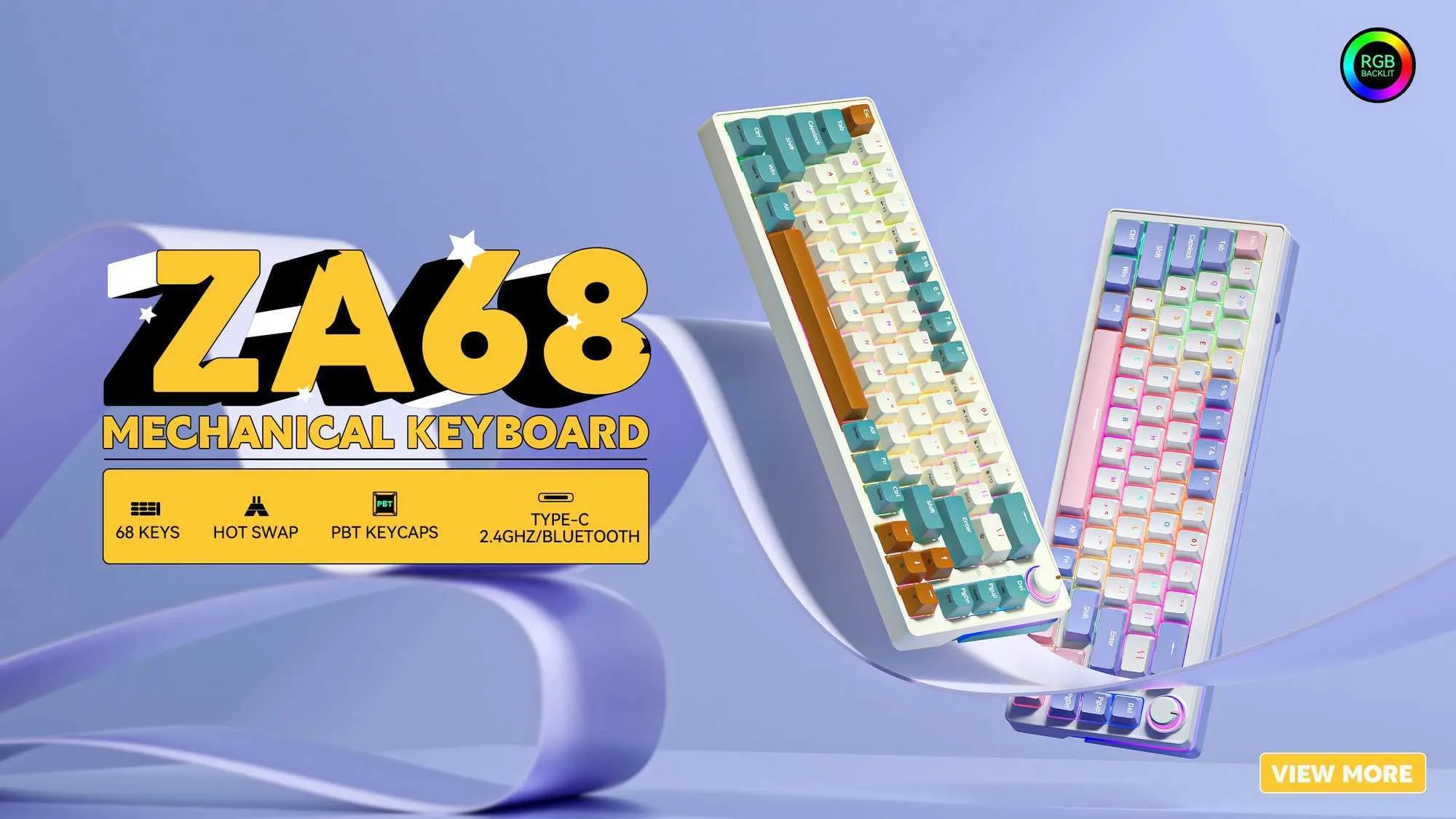 DHgate.com:ZIFRIEND 63-Key Wired RGB Backlit Mechanical Keyboard: Hot ...