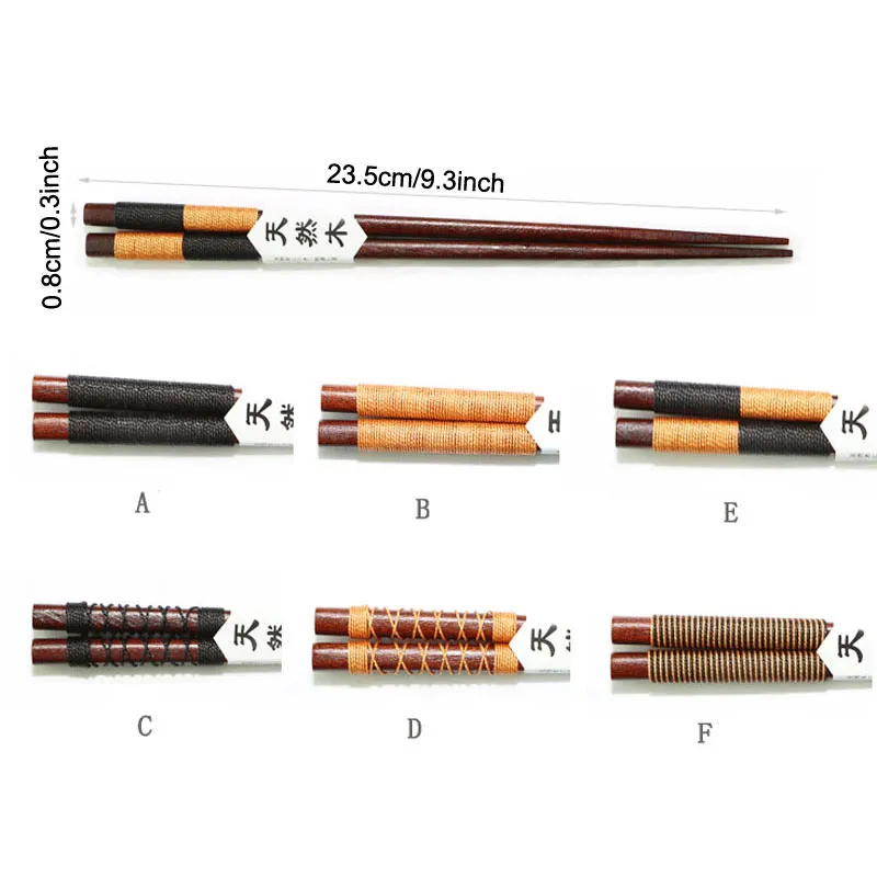 DHgate.com:Anti-slip Wooden Chopsticks Natural Wood String Wrap ...