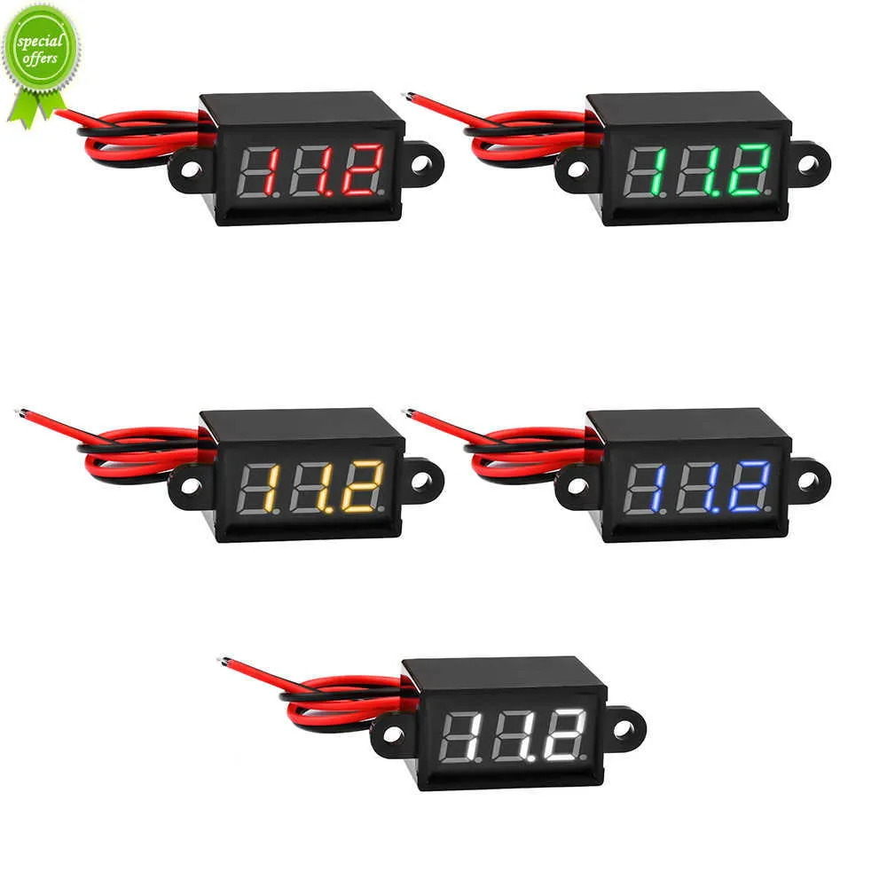 Digital DC Voltmeter Meter For Car Motorcycle LCD Panel Waterproof ...