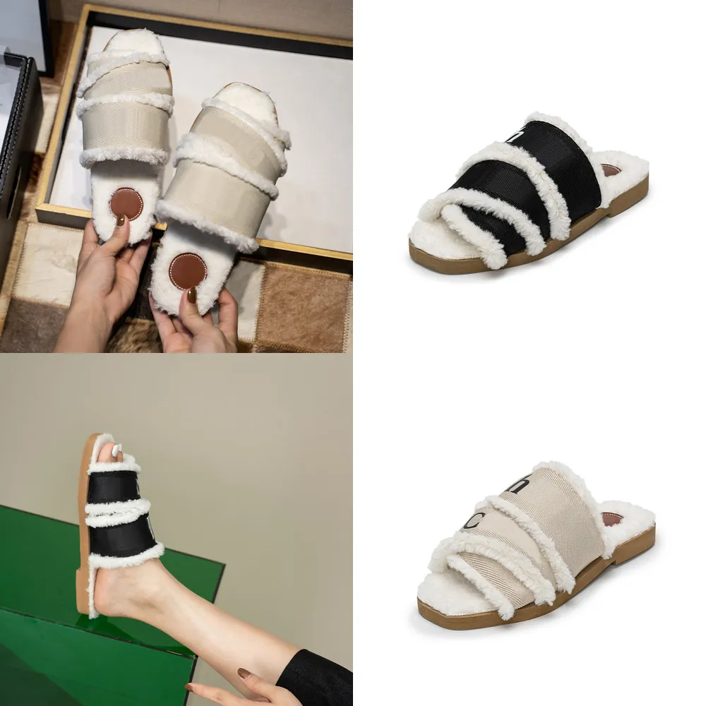 DHgate.com:Women's Cozy Fur Slippers, Designer Fleece Canvas Shearling ...