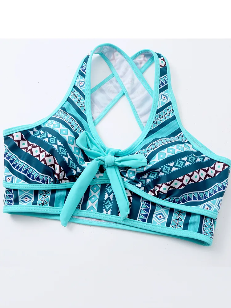 Womens Swimwear Sexy Bikini Set Swimsuit High Waist Printed Stripe ...