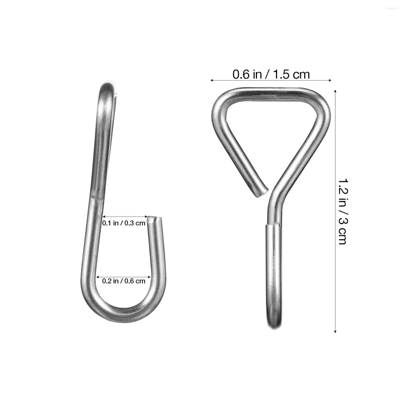 100 Pack Heavy Duty Stainless Steel S Hooks for Car Seat Covers Hanging and Fixing
