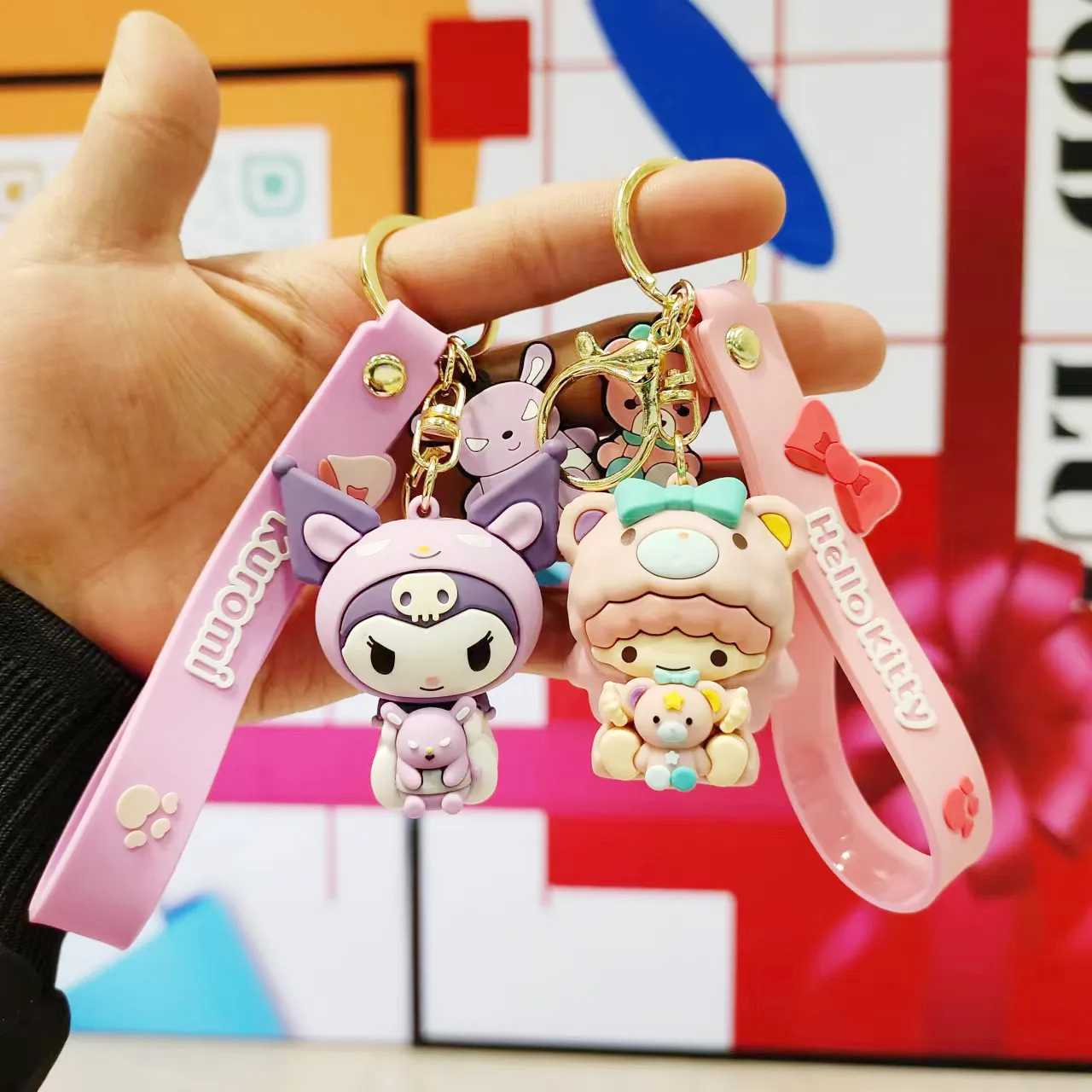 Sanli Ou Hugging Little Buddy Keychain With Kuromi Gemini Pullip Doll ...