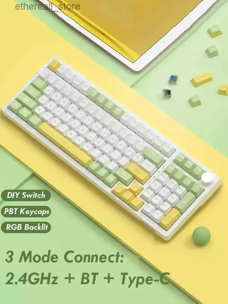 DHgate.com:Ajazz AK992 92 Keys DIY Mechanical Keyboard with RGB/White ...