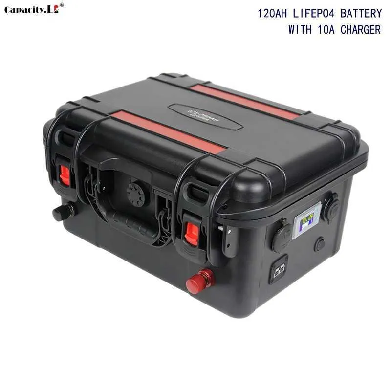 High Capacity 12V 200Ah LiFePO4 280ah Lifepo4 Battery Box With PD QC3.0 ...