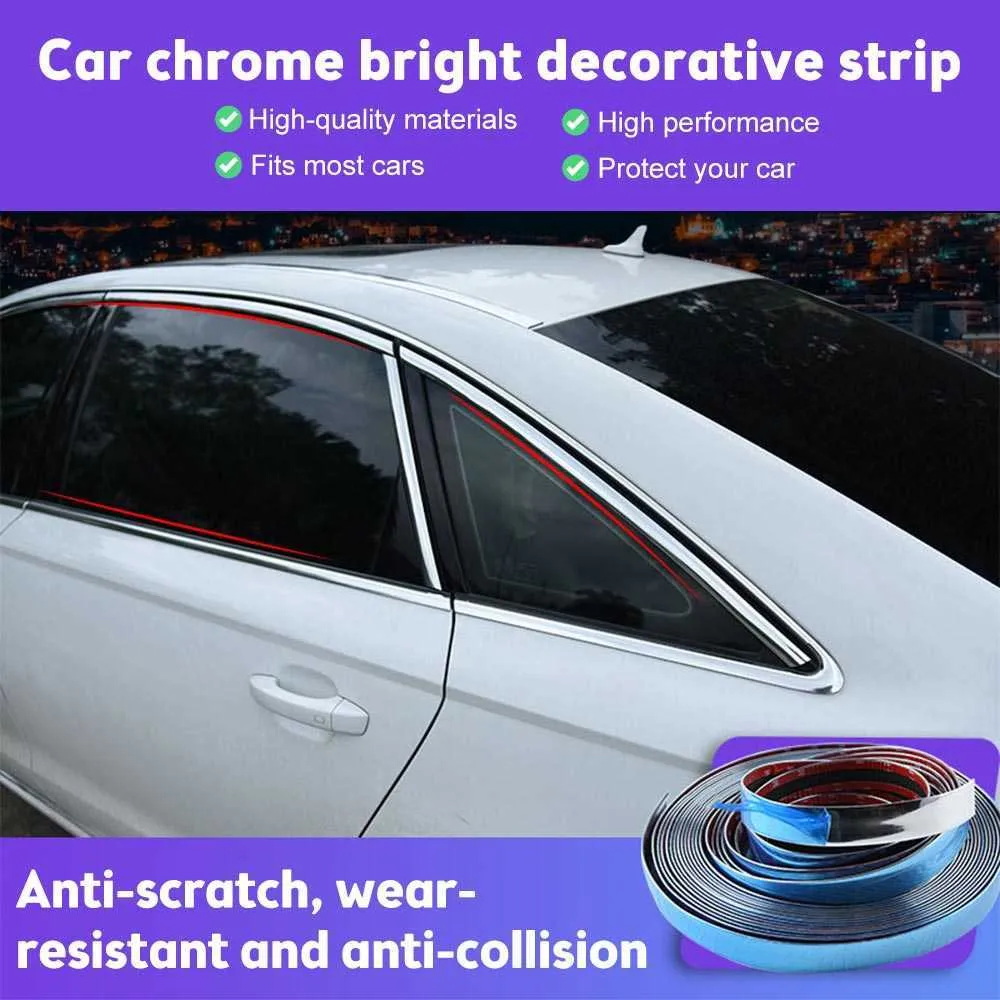 Universal Car Molding Decoration Flexible ABS Strips 5M/3M Interior ...