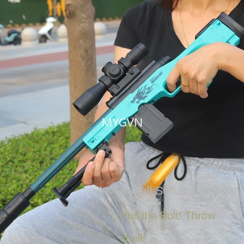 Soft Bullet M416 AWM 98K Toy Gun With Shells Manual Blaster Launcher For Boys Outdoor Shooting ...