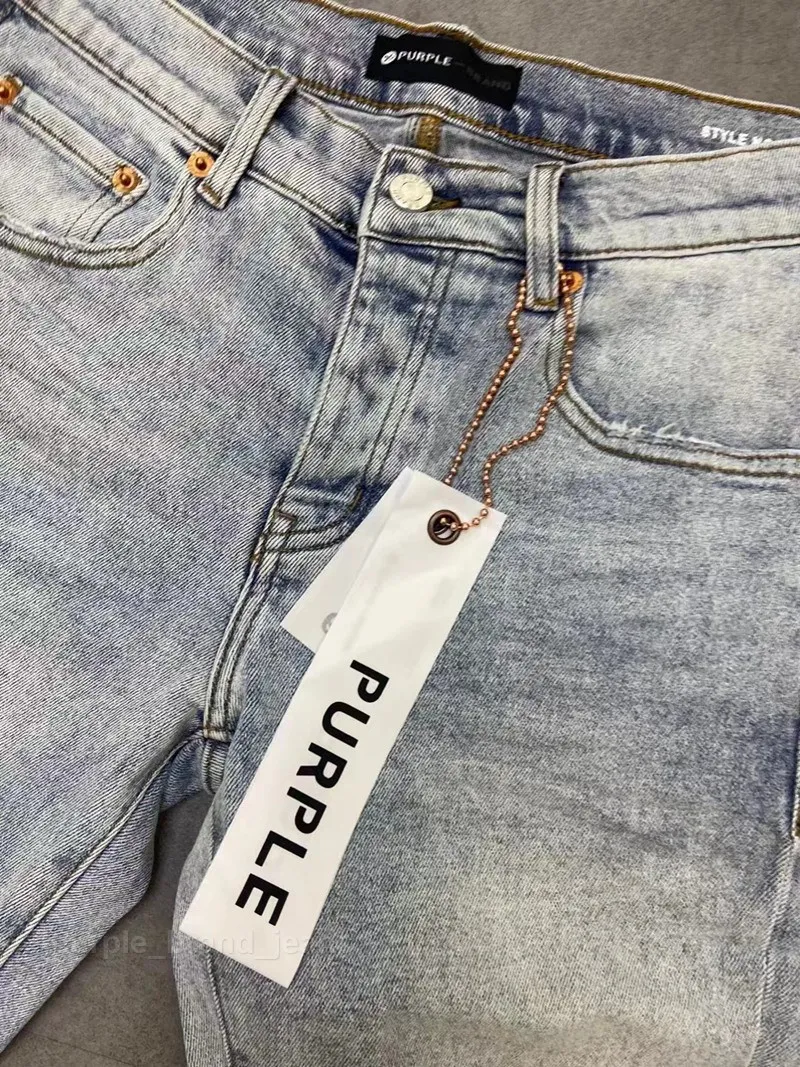 Mens Designer Purple Topman Jeans With Distressed Black Ripped Design ...