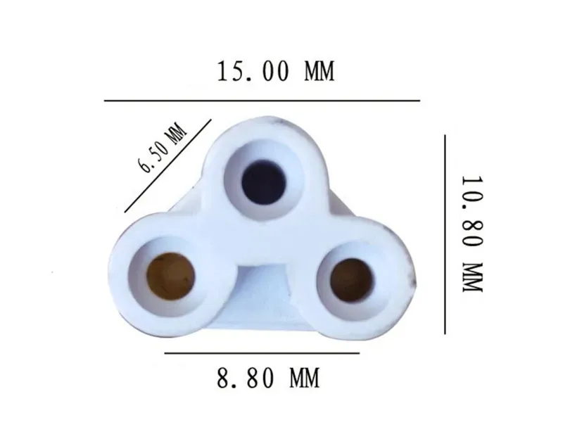 LED Light Connectors: 3 Pin Cable Wire For T4 T5 T8 LED Tube Lights ...