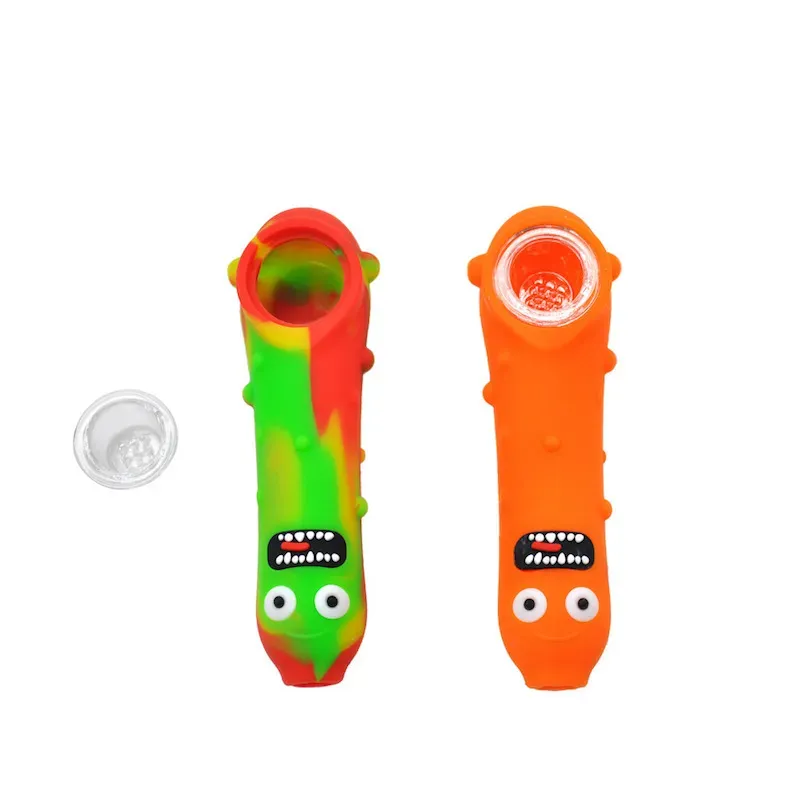 Silicone Pipes: Novelty Cucumber Design Tobacco Pipe, Colorful Silicone ...