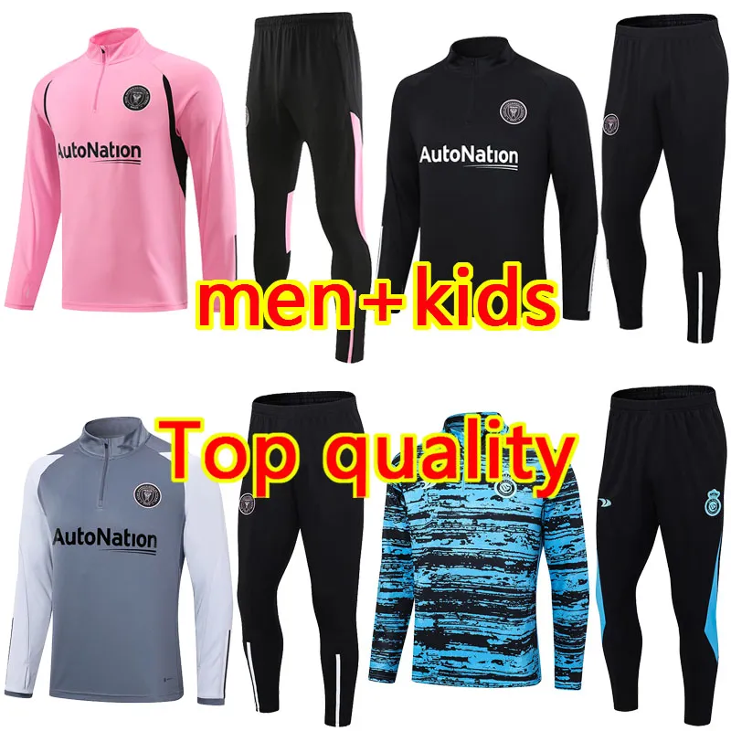 Al Nassr Inter Miami Soccer Tracksuit Long Sleeve Soccer Kit For Men ...