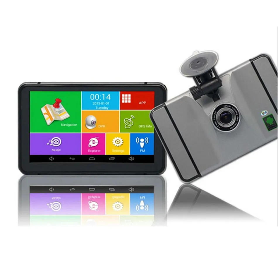 Car GPS Nav With Digital Video Recorder, 7 Inch Touchscreen, Wireless ...