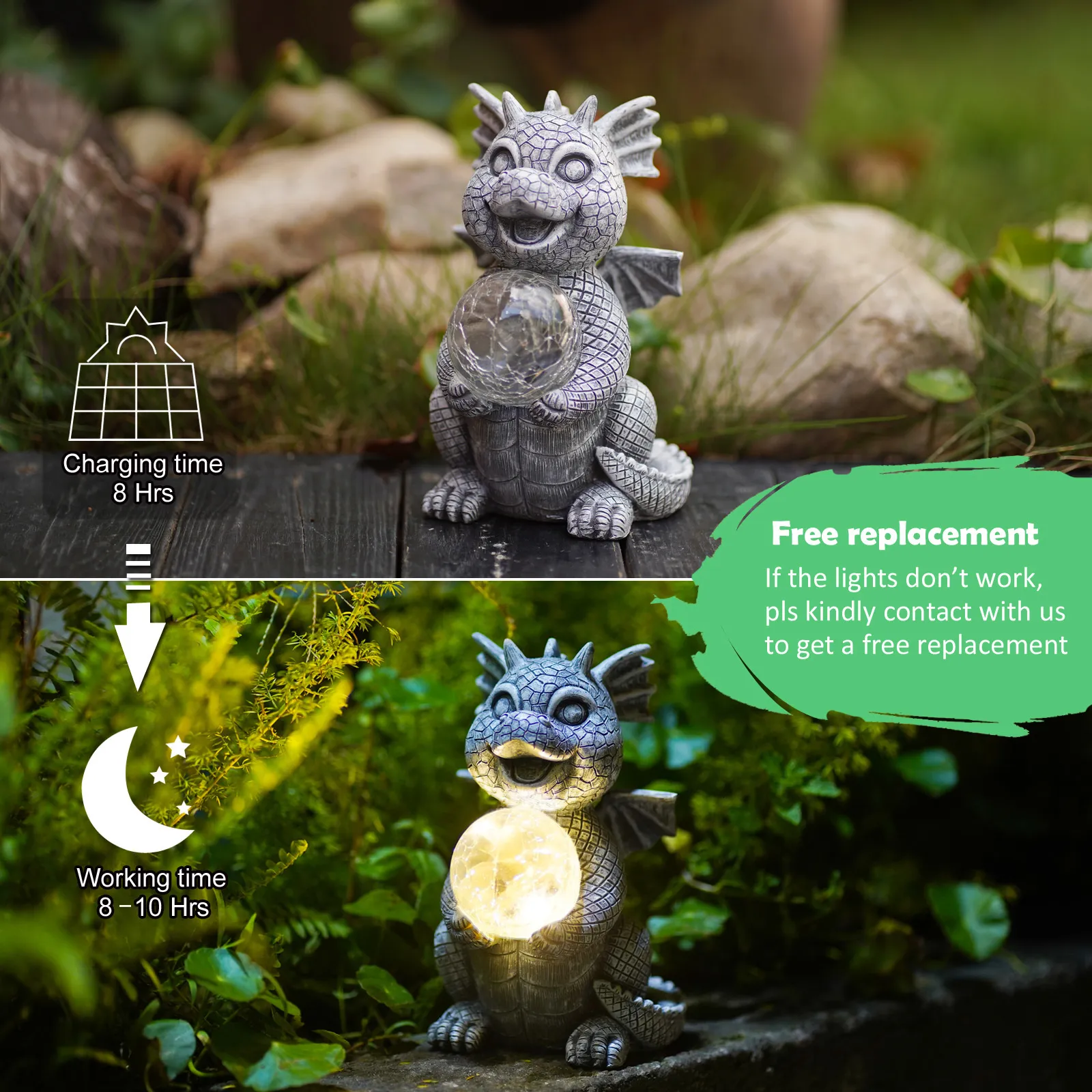 Garden Decorations Goodeco Dragon Statue Ornaments... From Mu007, $32. ...