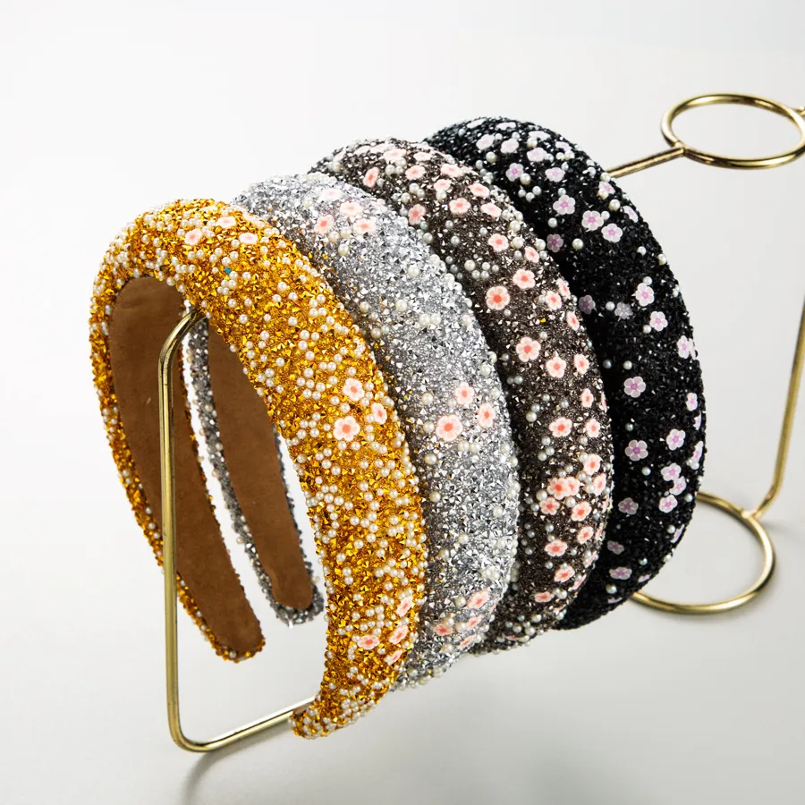 DHgate.com:Shimmering Sequins Sponge Headband: Wide Glitter Hair Hoop ...