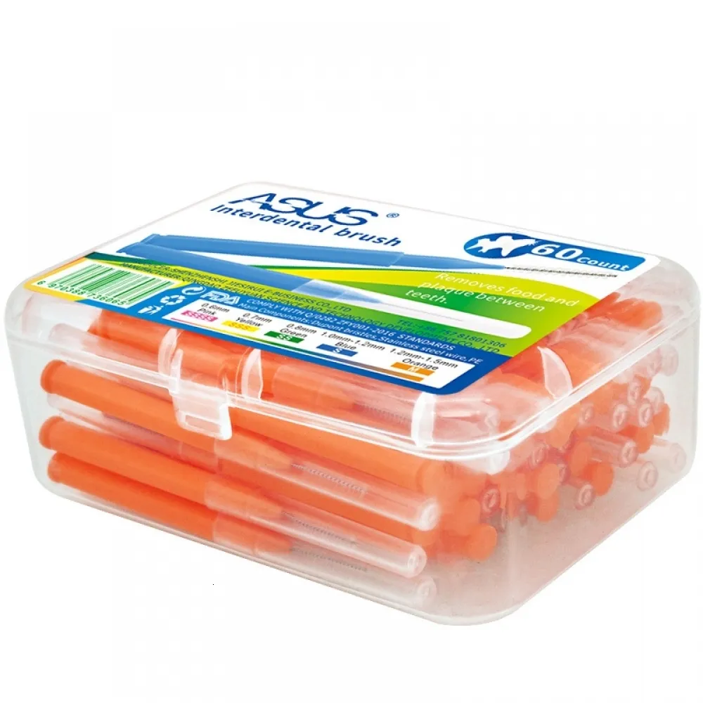 Interdental Brushes For Better Oral Hygiene Push Pull, Removes Food And ...
