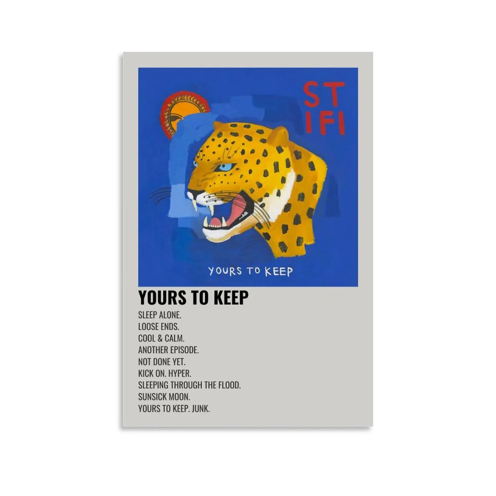 Posters Suspendus Sur Panneau Vertical Yours To Keep By Sticky Fingers ...