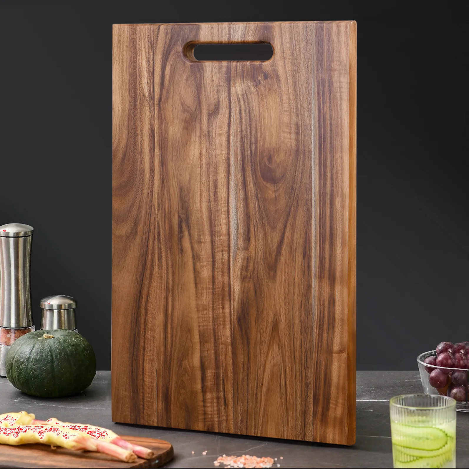 Acacia Wood Cutting Board Set - Premium Kitchen Chopping Boards for ...