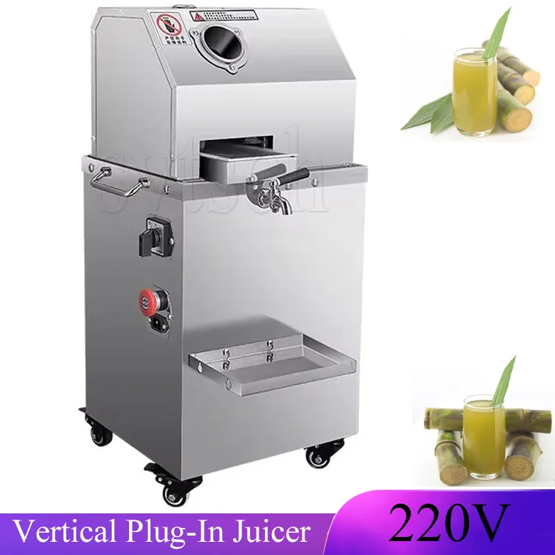 Electric Juicer: Vertical Stainless Steel Sugar Cane Juicer Machine ...