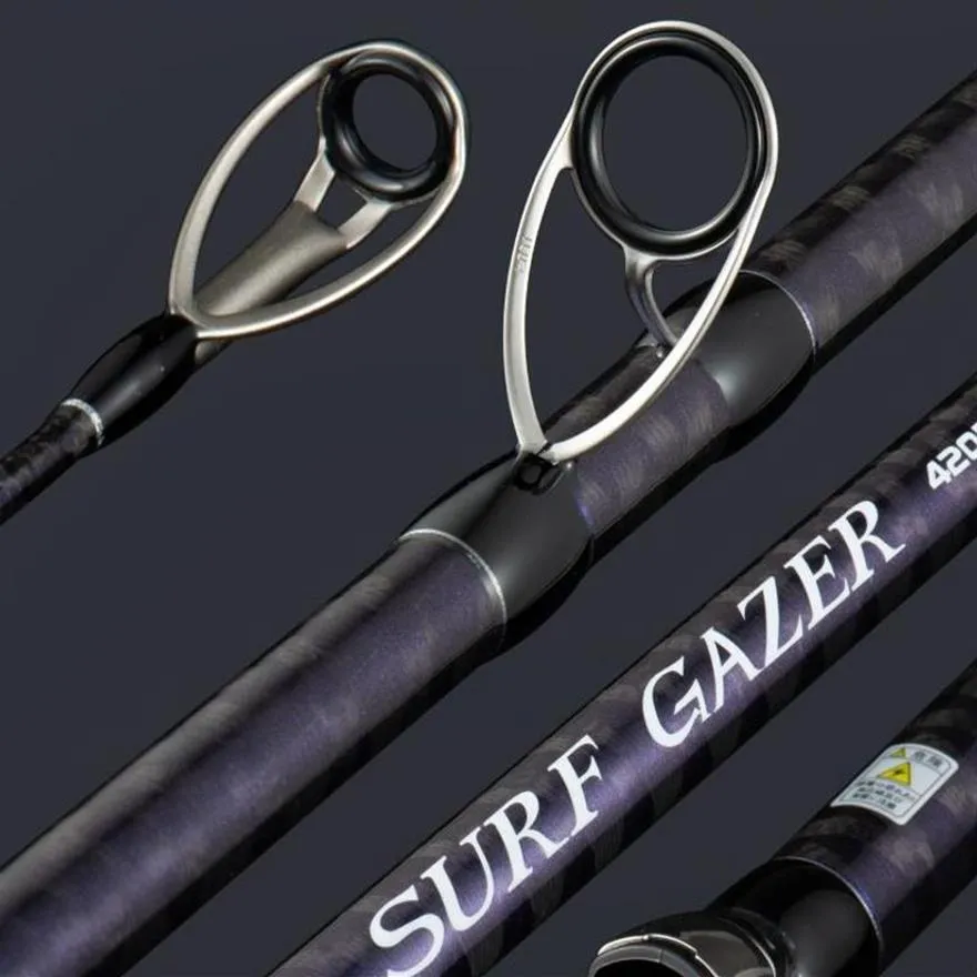 Surfcasting Rod - 4.2M Long Cast Rod with Fuji Guides, High Carbon, 3 ...
