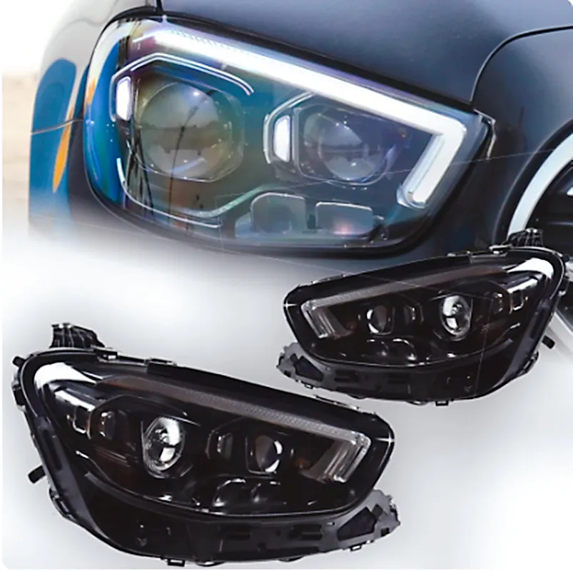 Blue DRL Daytime Daytime Running Lights Turn Signal Accessory For BENZ ...
