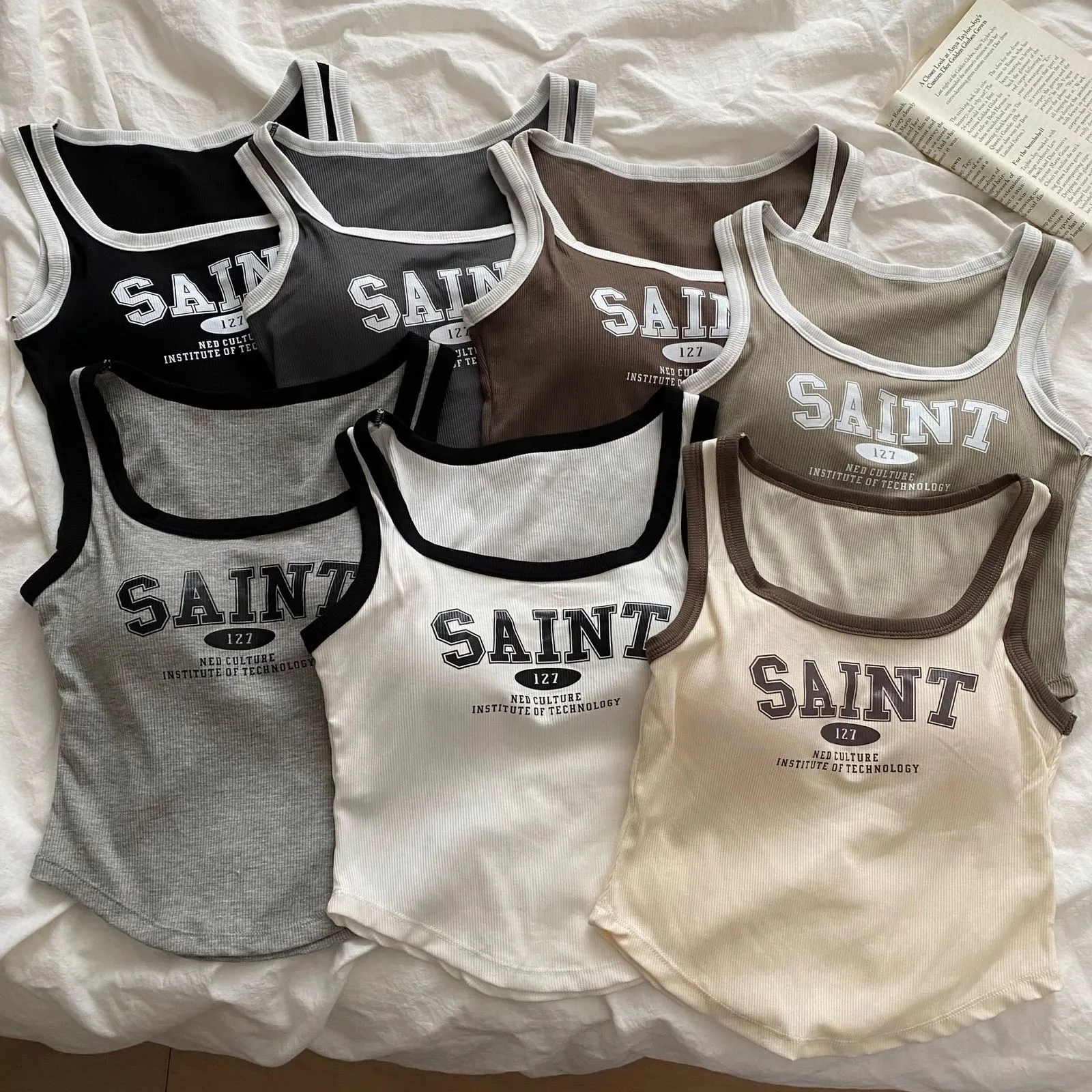 2023 Spring Summer Wireless Camisole Bra With Sense Letter Suspender