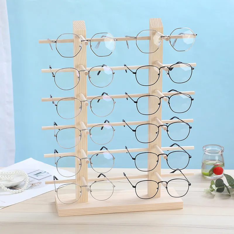 Solid Wood Sun Glasses Display Rack Optical Store Storage Rack Display ...