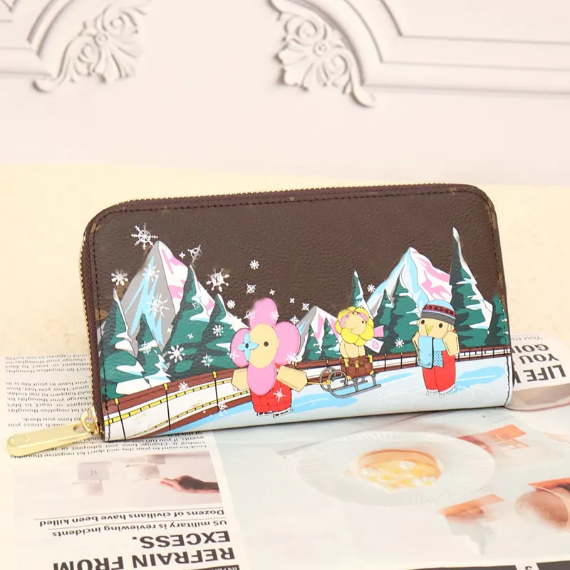 Designer Floral Zipper Cute Wallets For Women For Men And Women Luxury ...