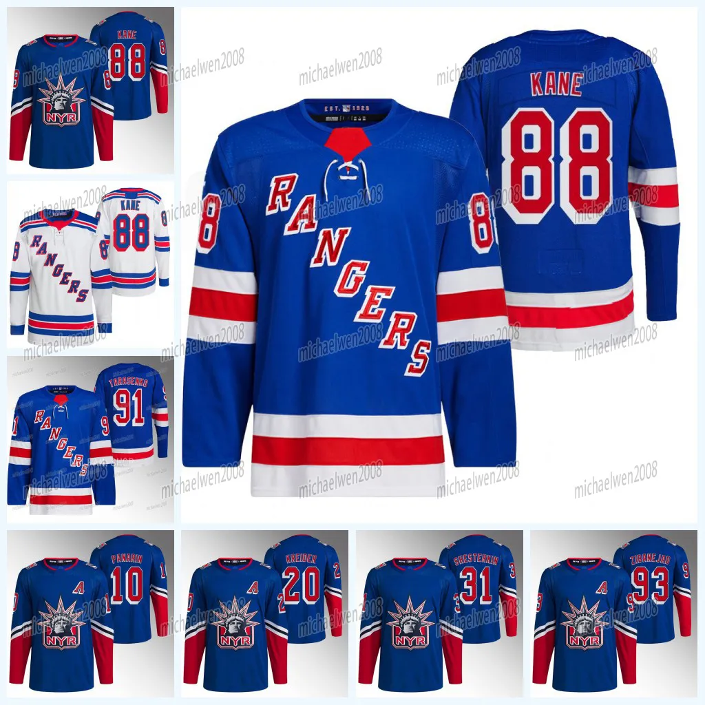 New York 88 Patrick Kane Rangers Jersey Jonathan Quick Blake Wheeler ...