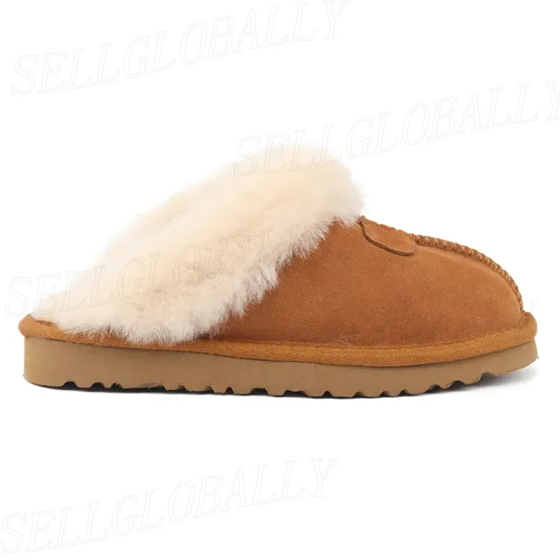 Designer Tasman Fluffy Slipper Boots For Women Winter Sheepskin Snow ...