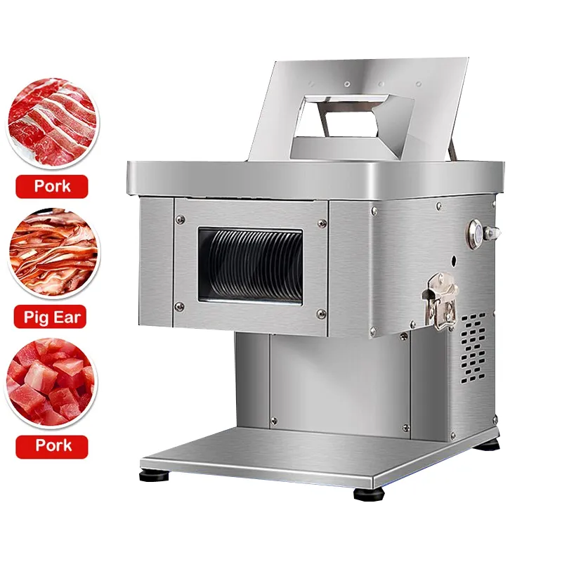 Heavy-Duty Stainless Steel Meat Slicer & Cuber - 1100W Kitchen Meat ...
