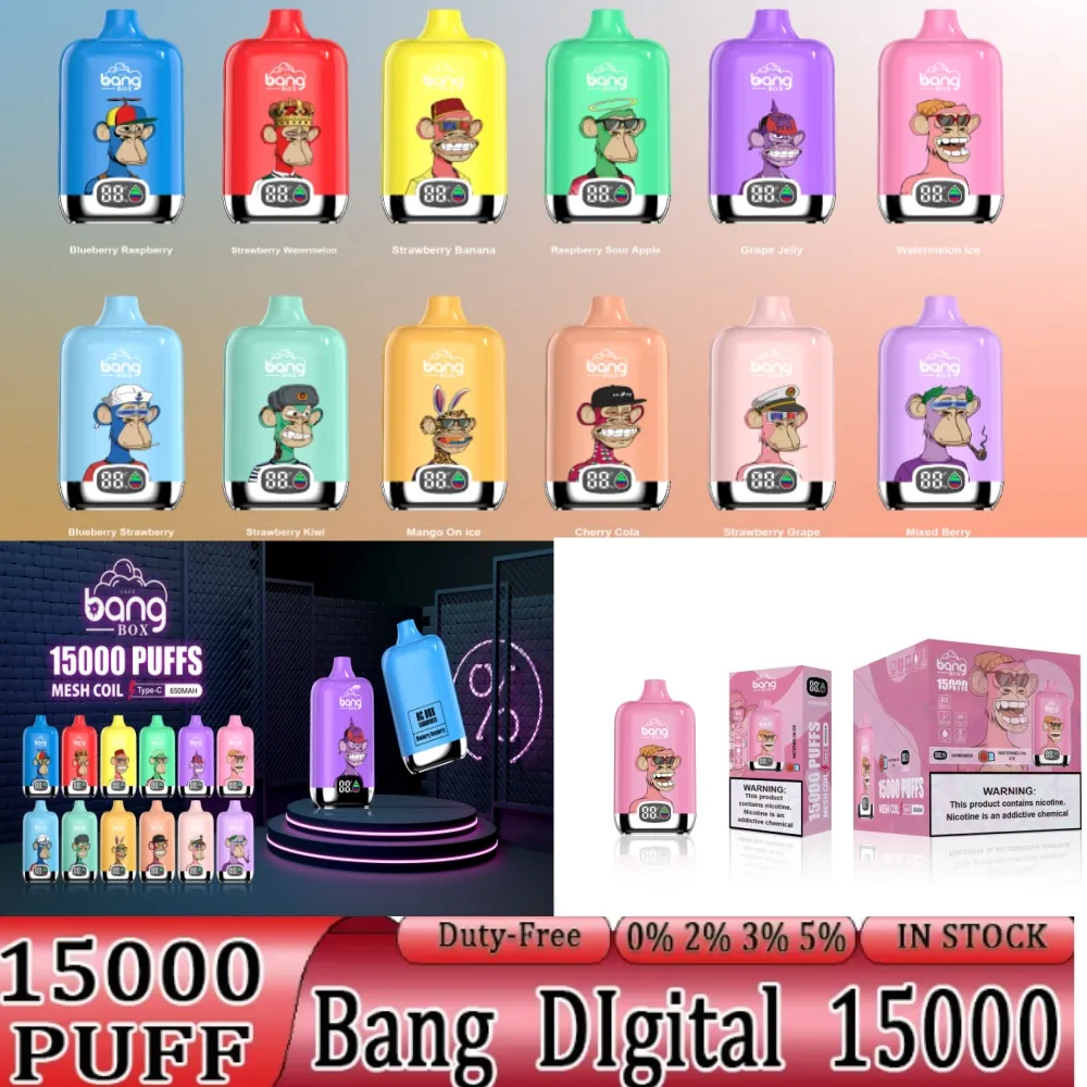 Bang Box Puff 15k 12k E Cigarette Disposable Vape 26ml Prefilled Carts ...