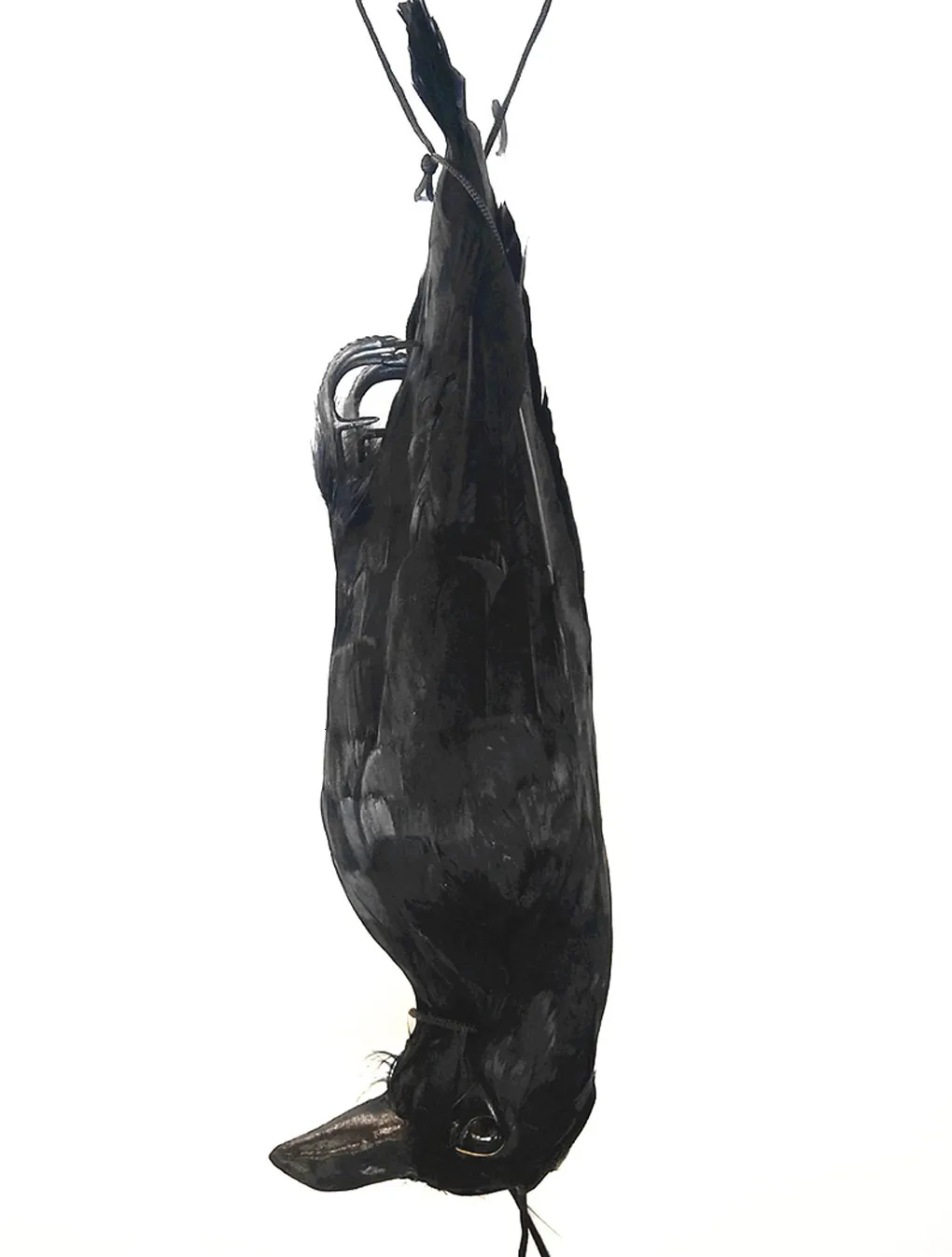 Garden Decorations 17 Inch Realistic Dead Crows Decoy Lifesize Black ...