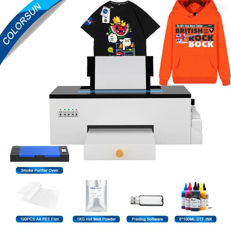 Wholesale Colorsun A4 DTF Sticker Printer For L805 Direct To Film T Shirt, Hoodies, And Jeans ...